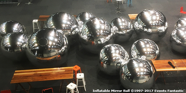 Inflatable Mirror Sphere 2m | Backdrops Fantastic Australia